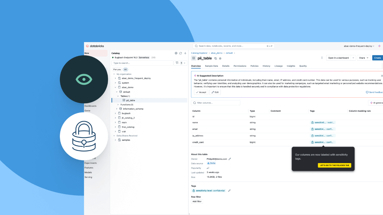 Discover Attribute-Based Access Control (ABAC) with Unity Catalog | Databricks